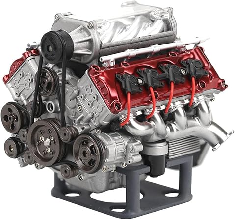 Amazon.com: Mini V8 Engine Kit That Runs, Functional Supercharged V8 ...