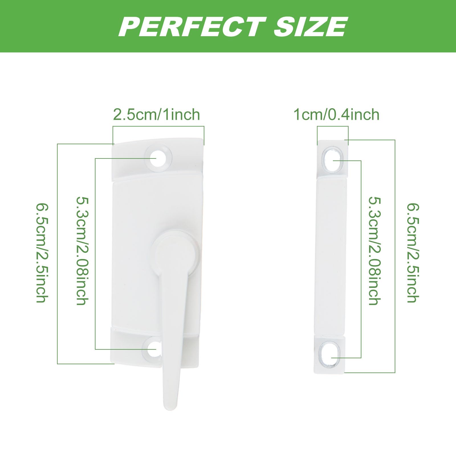 Snapklik.com : 6 Pack Window Sash Locks, Cam Action Window Locks For ...