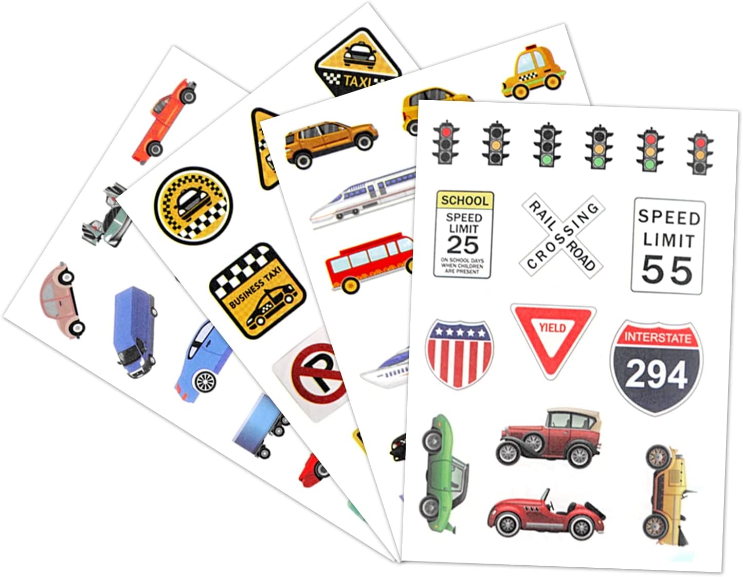 Amazon.com: Educational Driving Traffic City Street Road Signs Stickers ...