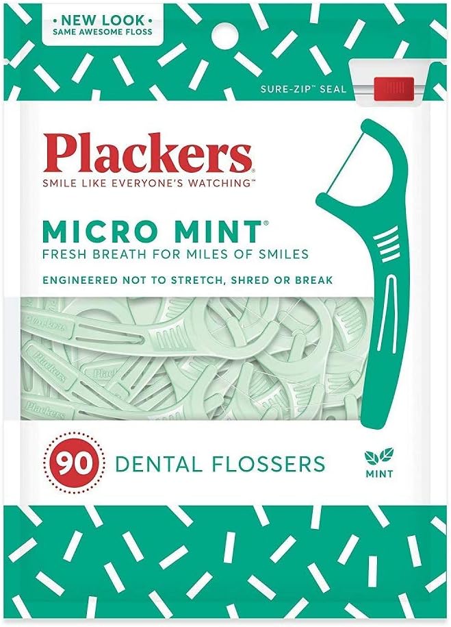 Amazon.com : Plackers Micro Line Dental Floss Picks, Fold-Out FlipPick ...