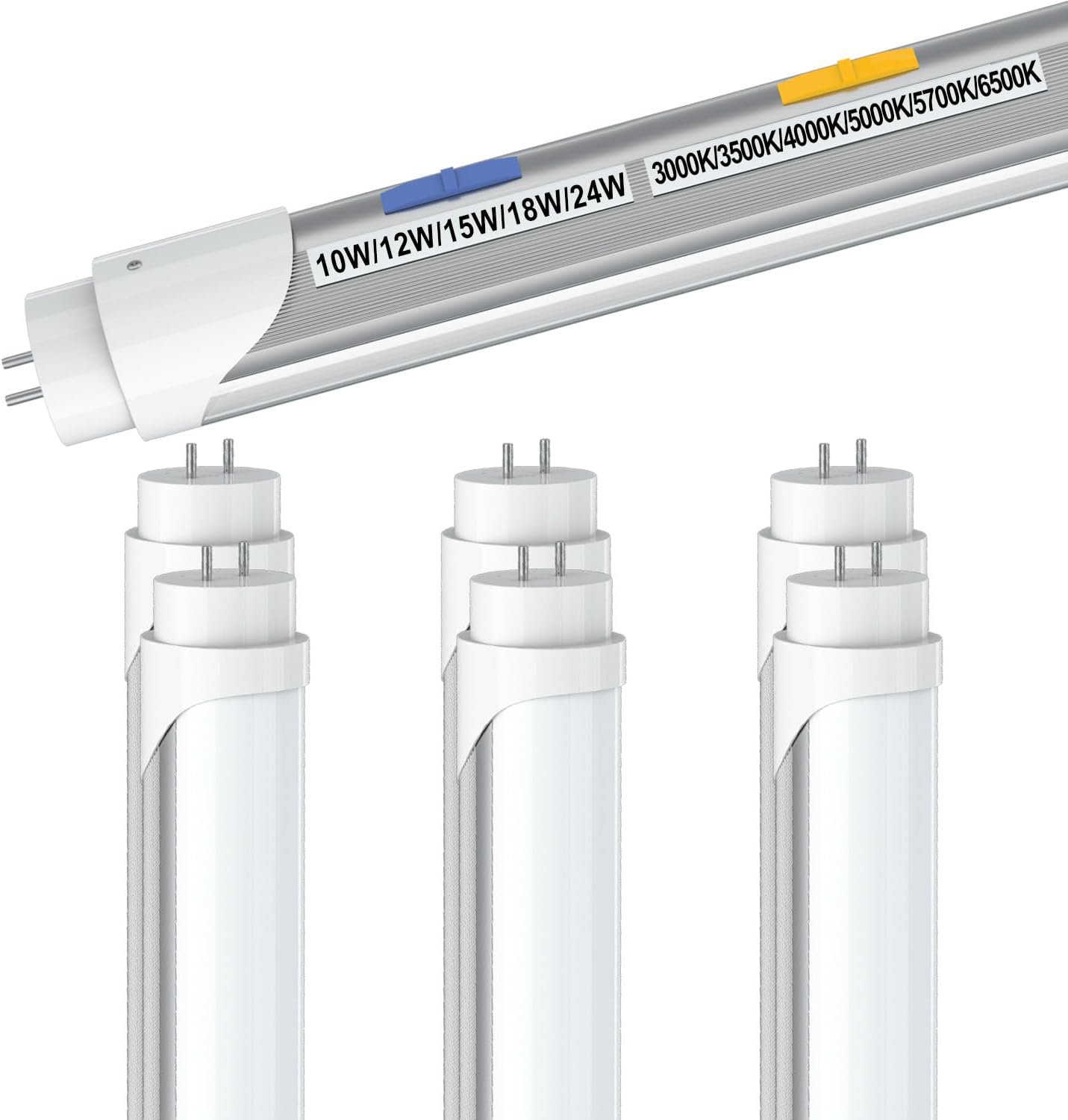 Feit Electric T8 LED Bulbs 4 Foot, 32 Watt Equivalent, Type A Tube ...