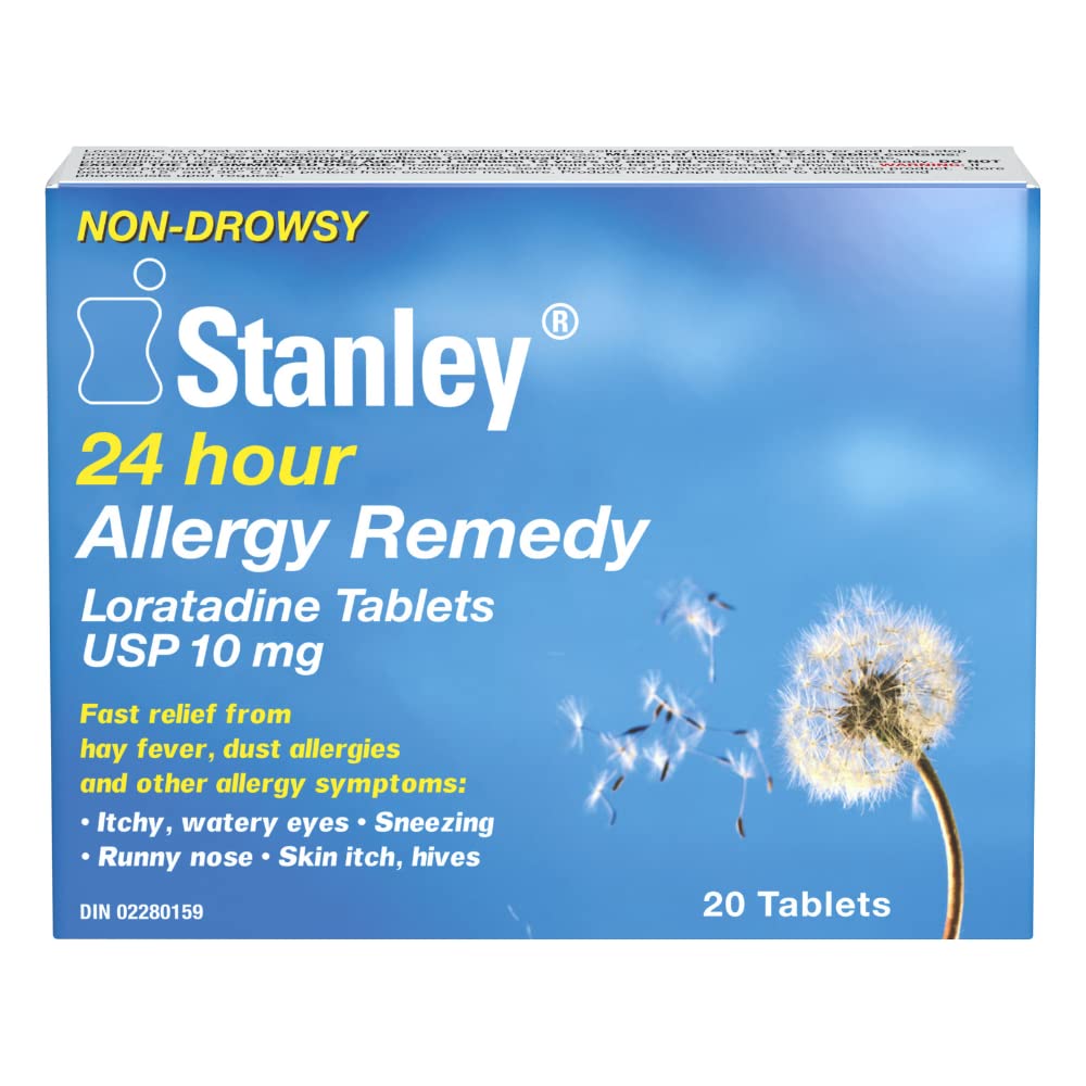 Stanley 24 hour Allergy Remedy, 20 Tablets, Fast relief from seasonal ...