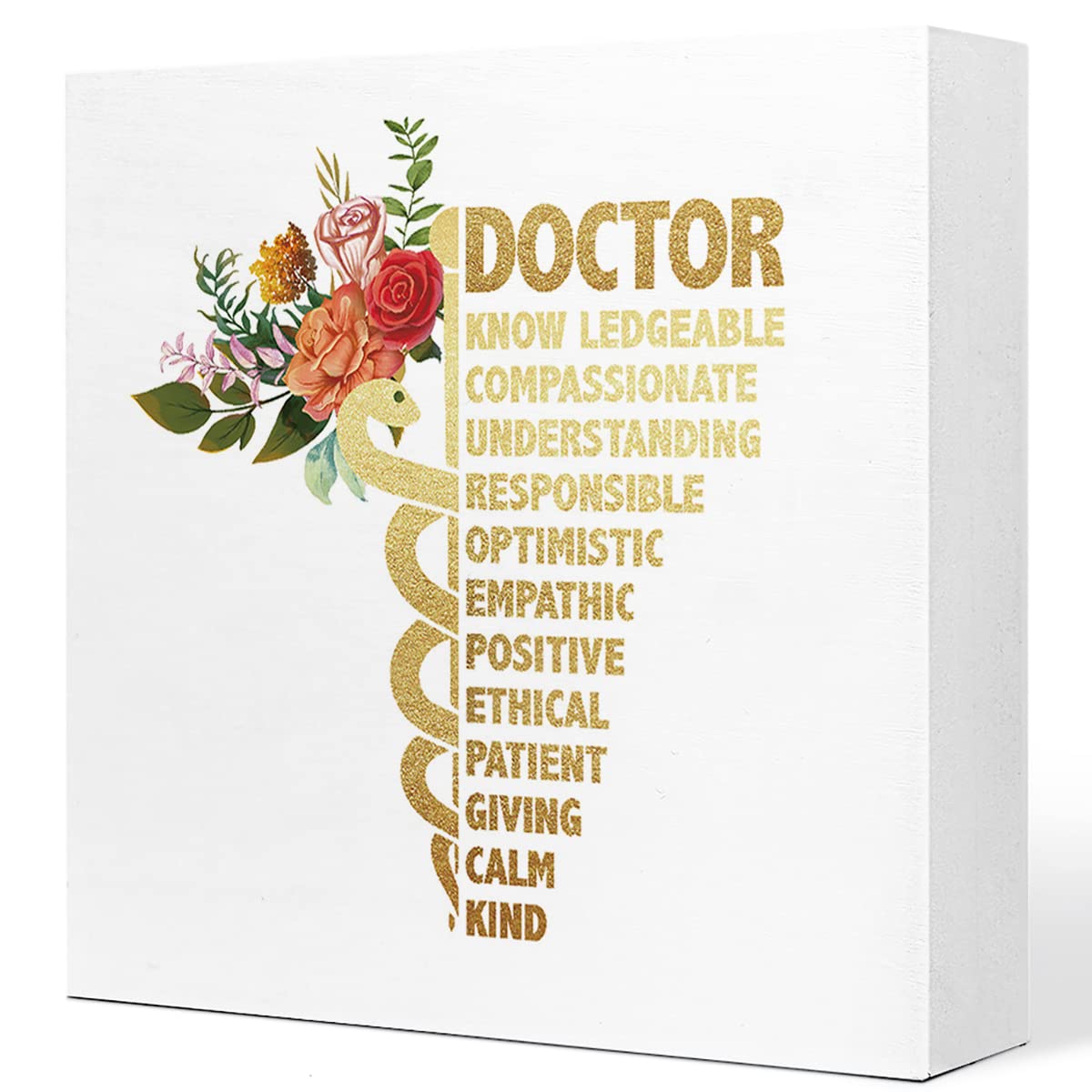 Amazon.com: Doctor Office Wood Block Sign Desk Decor,Appreciation ...