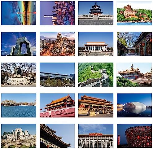 Amazon.com : xtvinvm Beijing China Travel Postcards: Vintage Landscape ...