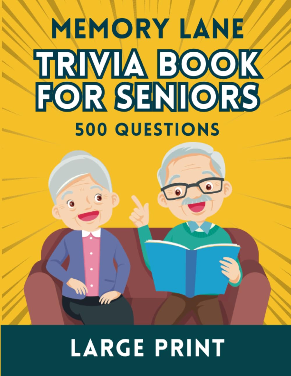 Memory Lane Trivia Book for Seniors: 500 Questions about TV Shows ...