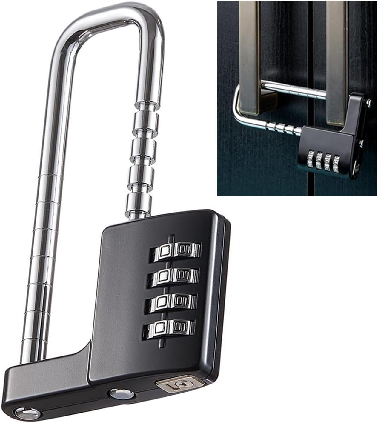 Gisafai 2 Pieces 4 Digit Combination Cabinet Lock for Adults Black ...