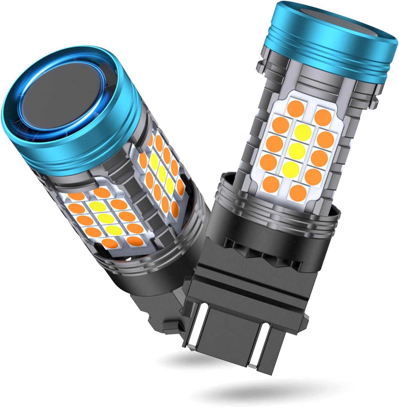 Amazon.com: iBrightstar Super Bright 3157 4157 3155 3457 Switchback LED ...