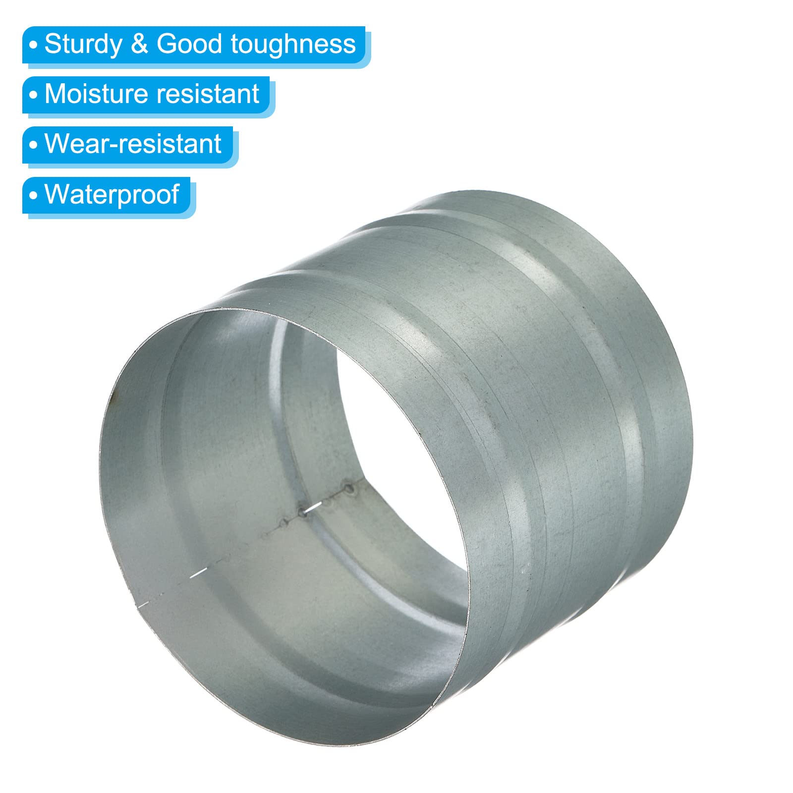 Snapklik.com : 4 Duct Connector, Metal Duct Coupling Vent Coupler Dryer ...