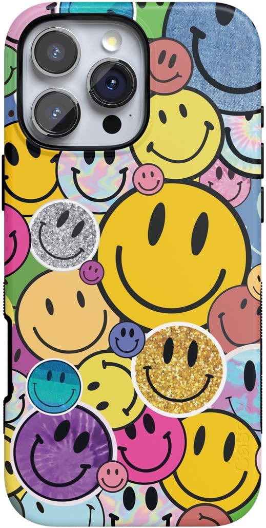 Amazon.com: Casely iPhone 16 Pro Max Case | All Smiles | Smiley Face ...