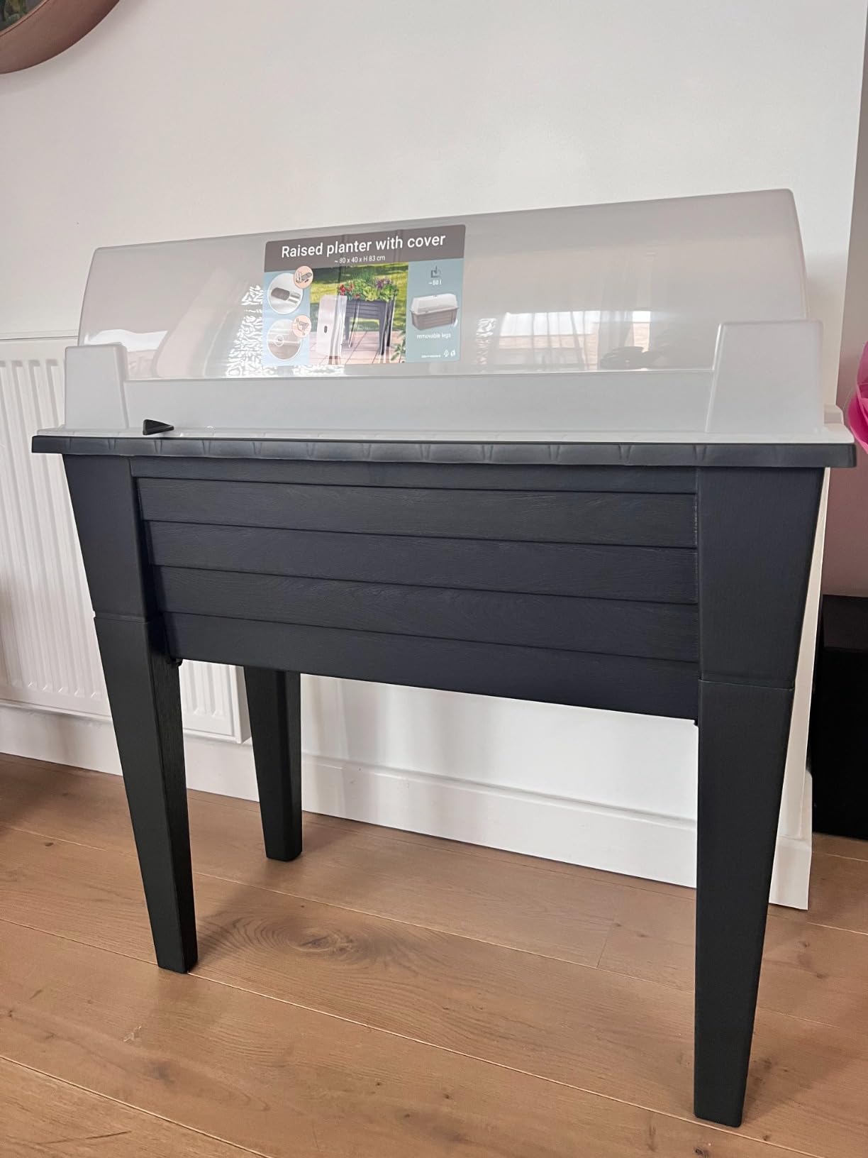 URBNLIVING 50L Raised Elevated Garden Trough Planter for Outdoor, Patio ...