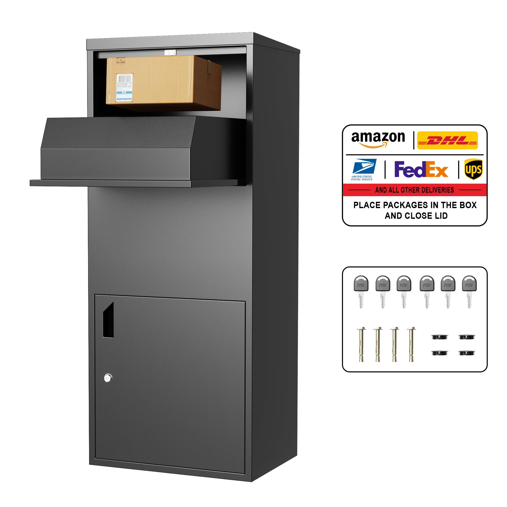 Amazon.com: Merapi Package Delivery Box for Outside, 47.2" *19.7" *14.2 ...