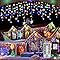 Icicle Christmas Lights Outdoor Decorations 1008 LED 98.4 FT 8 Modes ...