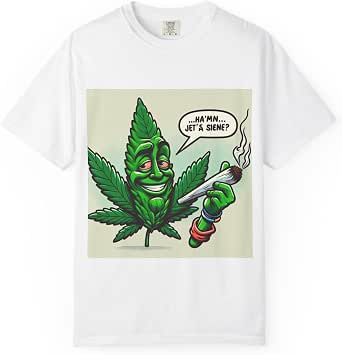 Amazon.com: Chill Vibes Weed Cartoon T-Shirt, Funny Sarcastic Eco ...