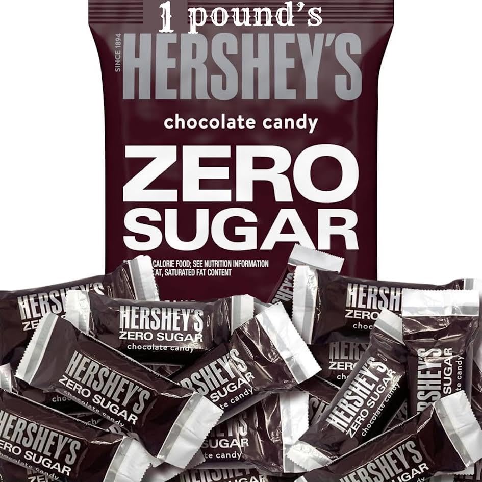 Snapklik.com : HERSHEYS Zero Sugar Assorted Chocolate Candy Bag, Zero ...