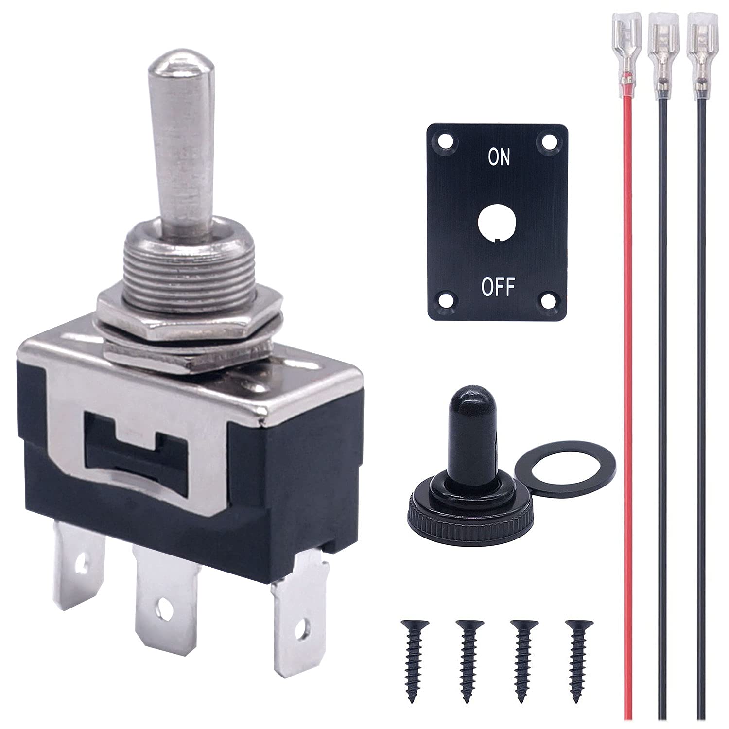 Buy weideer Heavy Duty Rocker Toggle Switch Momentary 16A 250V (ON)/Off ...