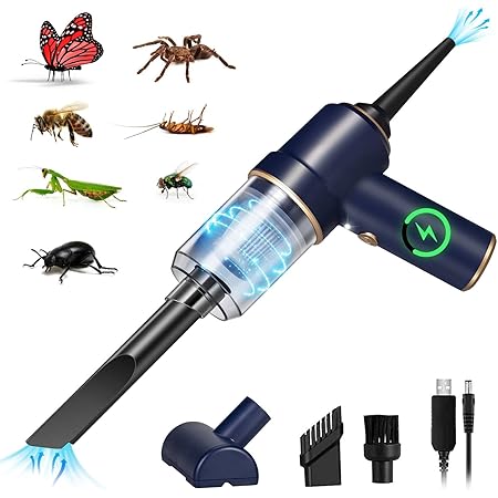 Amazon.com : Handheld Vacuum Cordless Bug Catcher for Insect Spider ...