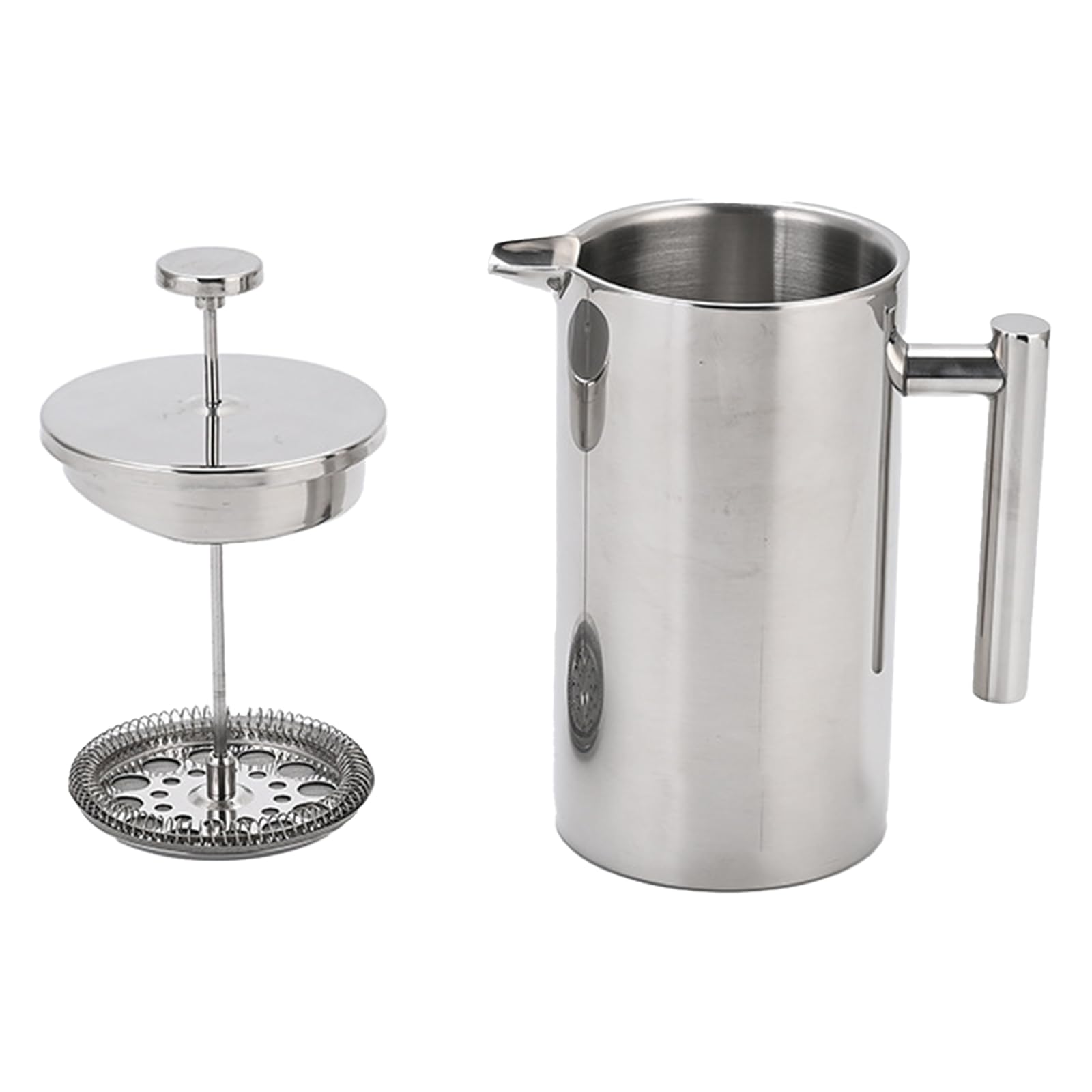 Cafetiere, Stainless Steel French Press Coffee Maker, Coffee Pot with 4 ...
