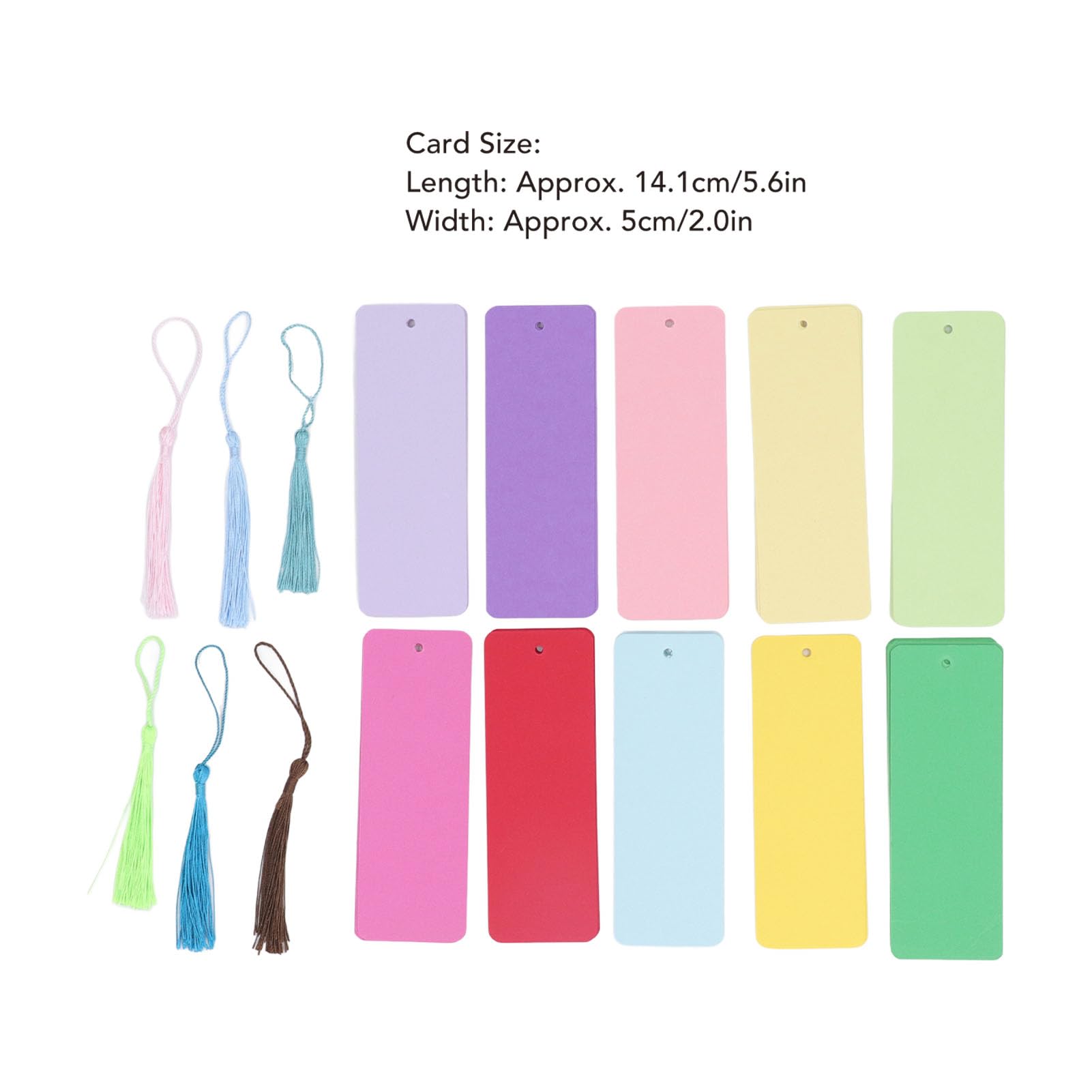 Paper For Beginners Hygloss DIY Blank Bookmarks - 100 Colorful 2x6 Inch ...