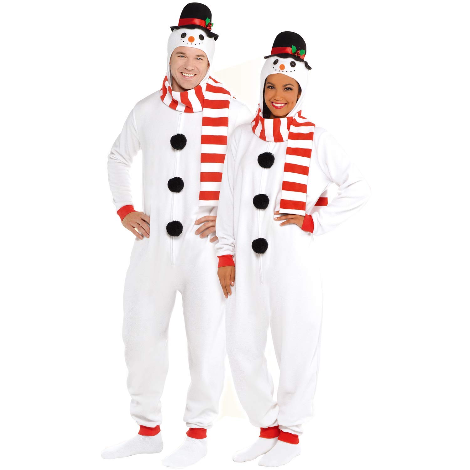 Amazon.com: Wizland Fleece Snowman Costume for Adult Olaf Costume Women ...