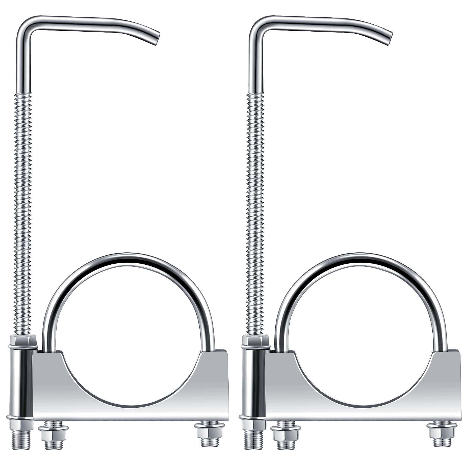 Amazon.com: Datanly 2 Pcs Exhaust Clamp with Hanger Rear Muffler Hanger ...