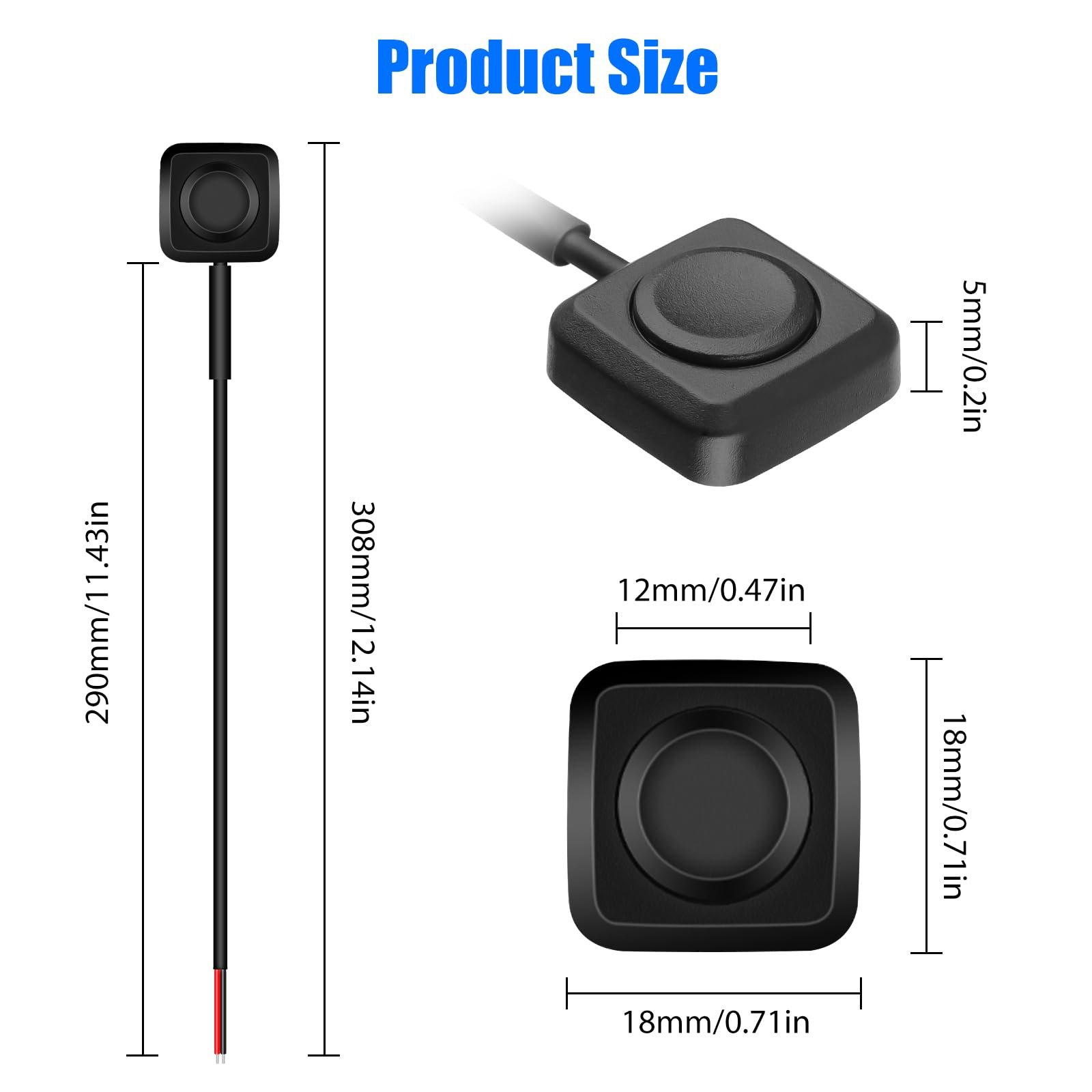 Snapklik.com : 10 Pcs Rocker Switches, Momentary Push Button Switch, ON ...