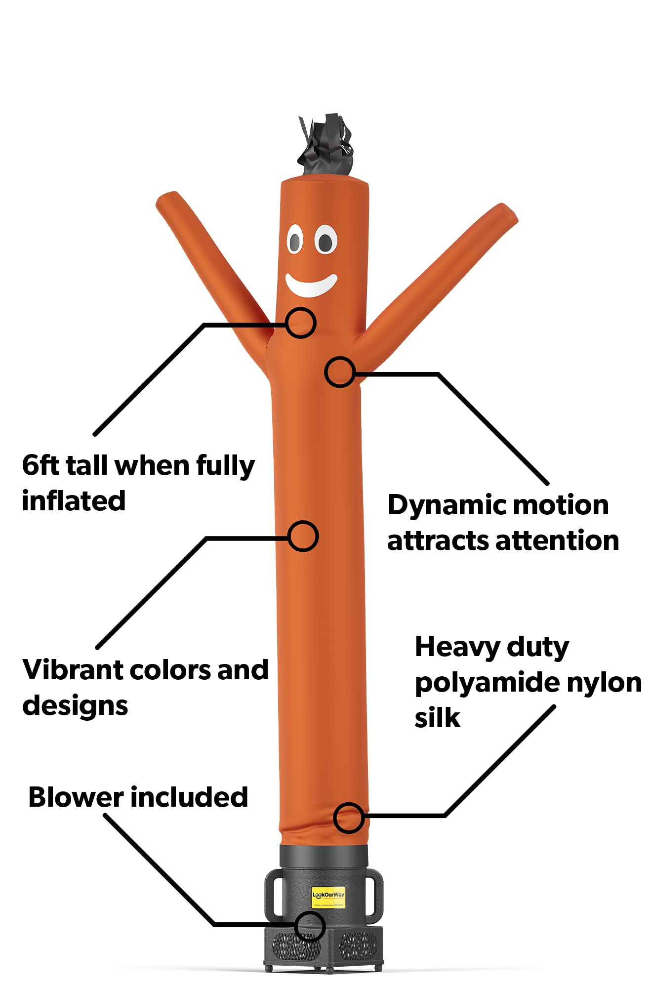 Snapklik.com : LookOurWay Air Dancers Wacky Waving Inflatable Tube Man ...