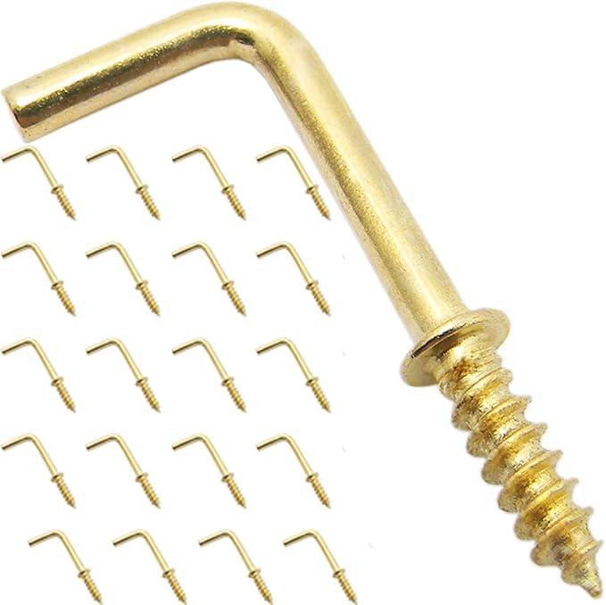 Amazon.com: Shells 20PCS Gold Color Copper Plated Metal Right-Angle ...