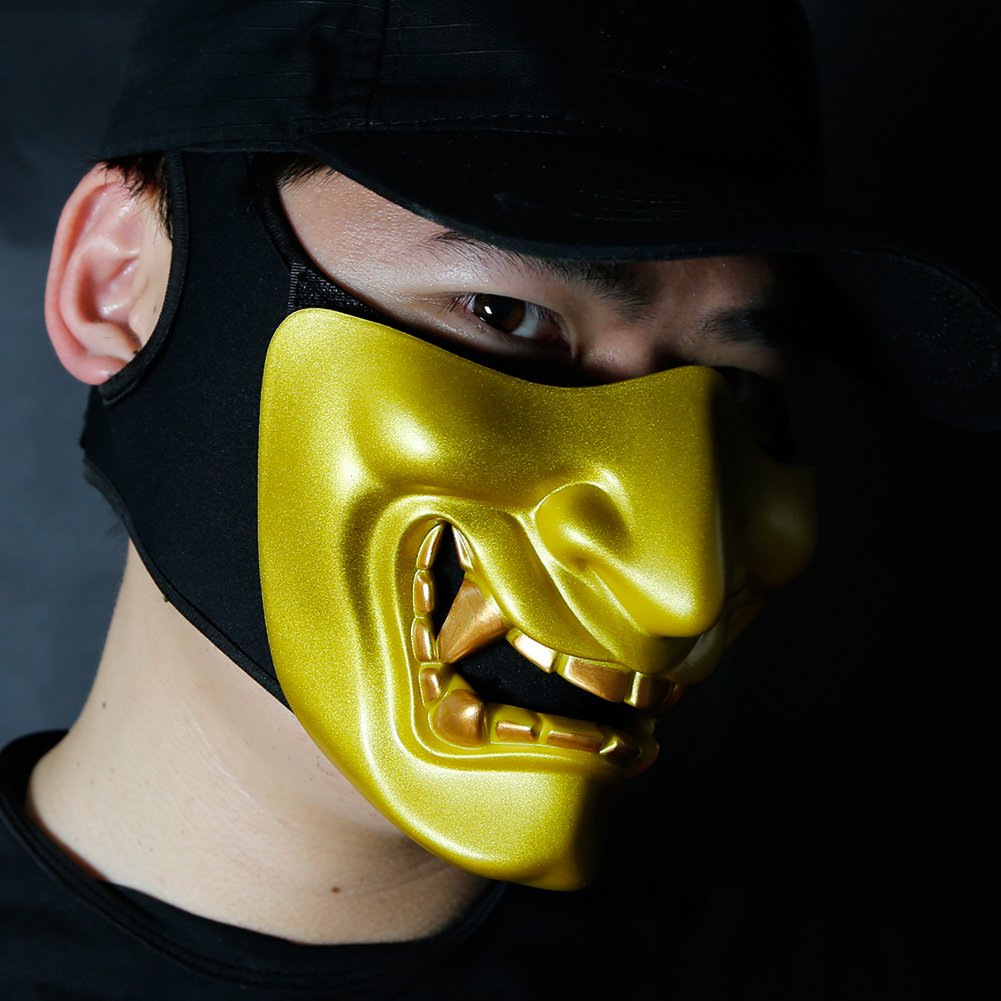 Snapklik.com : Aoutacc Airsoft Half Face Masks, Evil Demon Monster ...