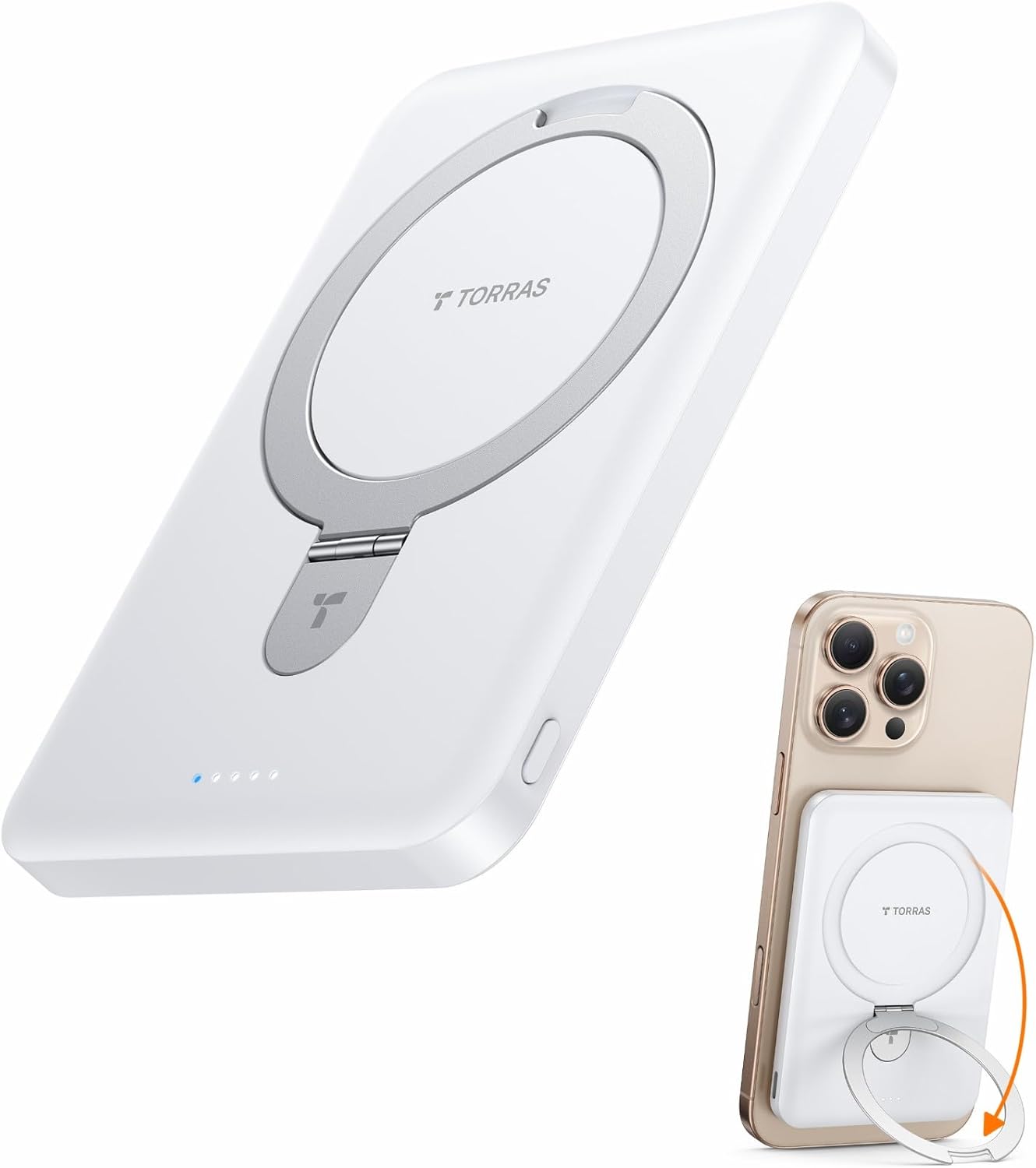 Amazon.com: TORRAS 0.45" Slim Magnetic Portable Charger Power Bank for ...