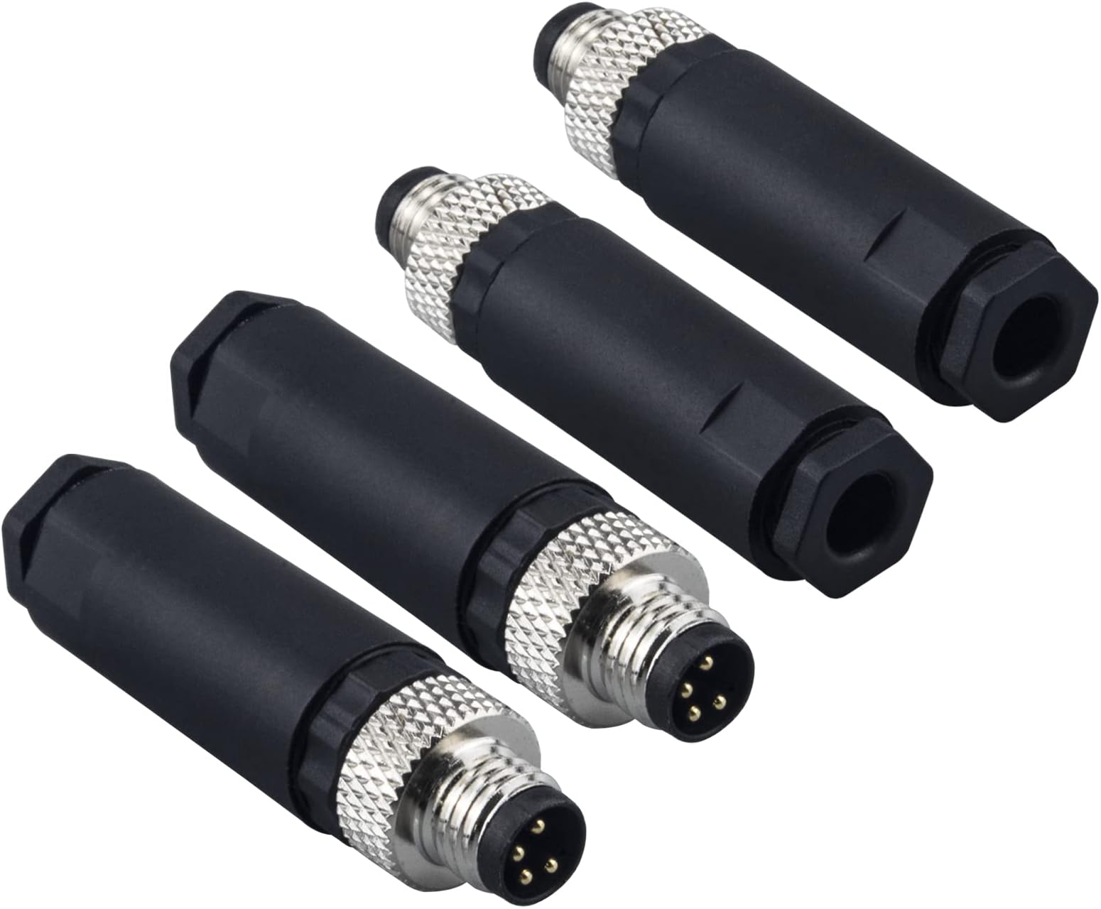 Amazon.com: Industrial Sensor Connector Plug,Lonlonty Field Assembly M8 ...