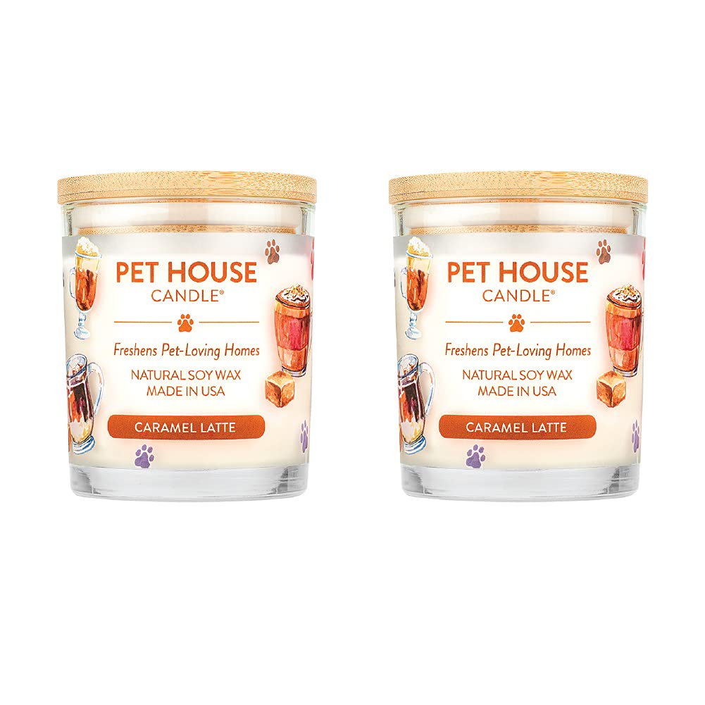 Amazon.com: One Fur All Pet House Candle 2 Pack -Plant-Based/Soy Candle ...