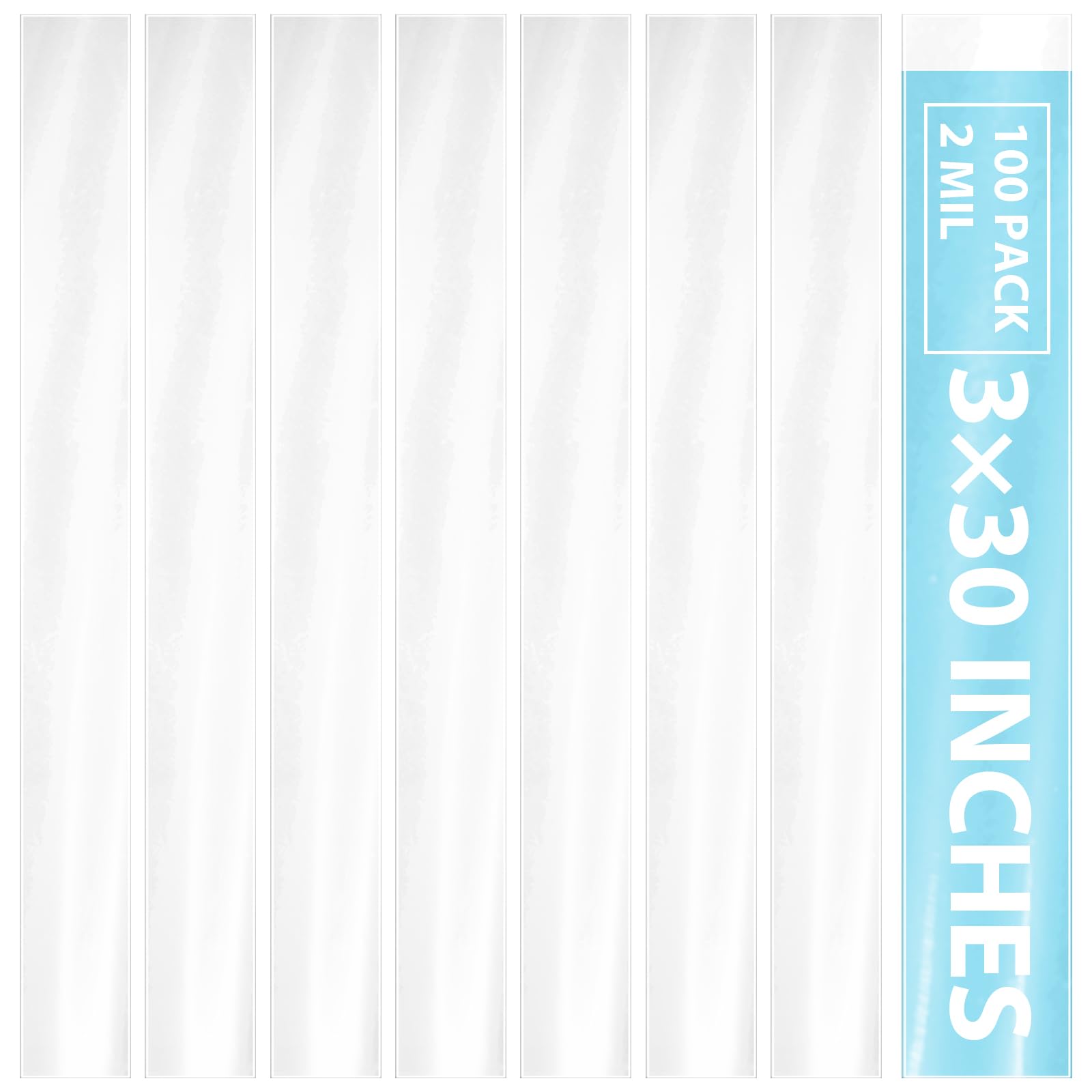 Amazon.com: HOFURME 100 Pack Poster Poly Bags, Long Blueprint Storage ...