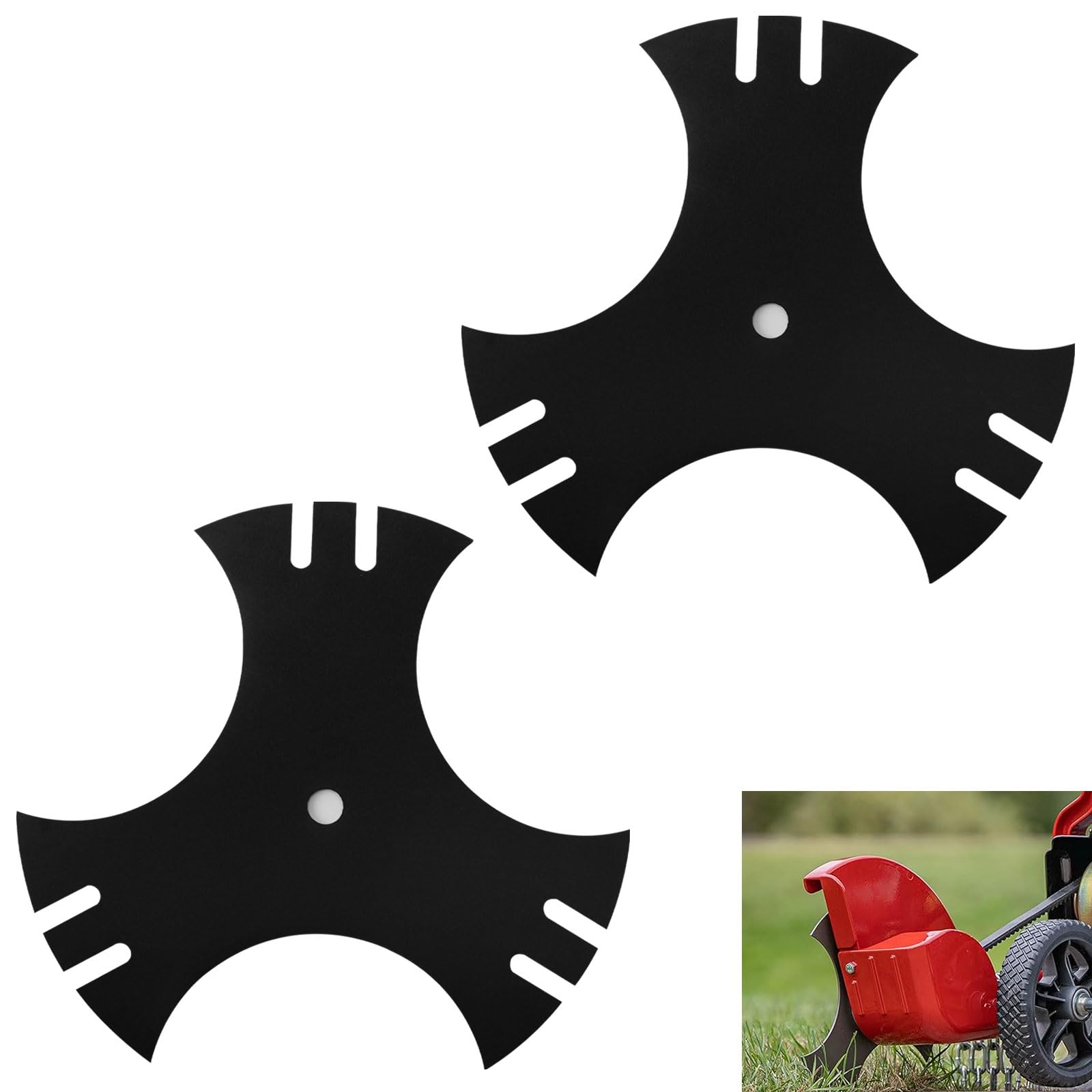 Amazon.com : 2Pack 375-411 Star Edger Blade 1/2" Center Hole Compatible ...