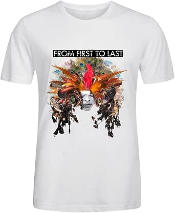 Amazon.com: From First To Last Throne To The Wolves Mens T Shirts White ...