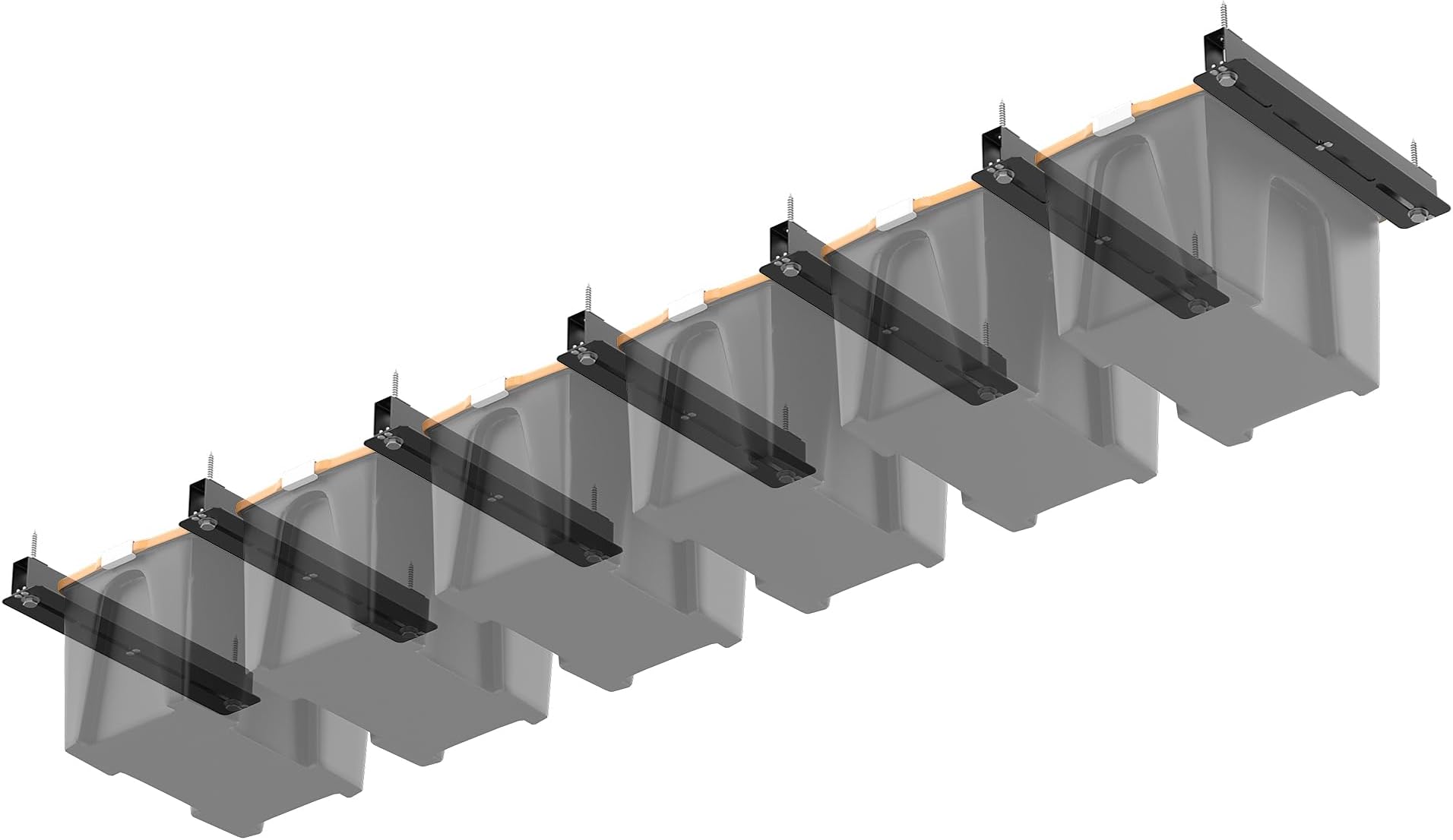 Amazon.com: TORACK Garage 16" Studs Ceiling Bin Storage Rack, Overhead ...