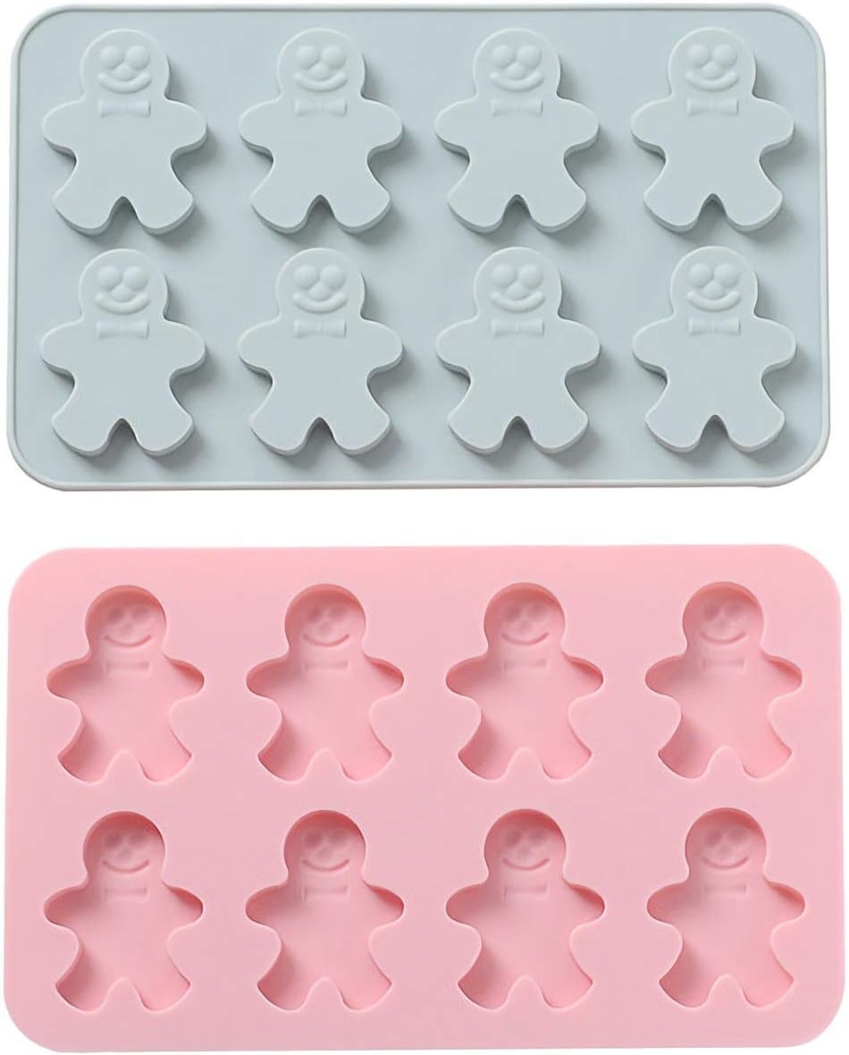 Amazon.com: Wilton 24 Cavity Silicone Gingerbread Boy Mold Pan ...