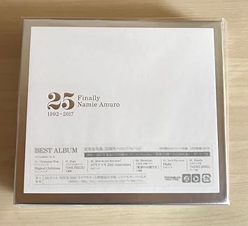 Amazon.co.jp: 安室奈美恵 Finally 25周年ベストアルバム 初回盤BOXスリーブ仕様 CD3枚組＋DVD: ミュージック