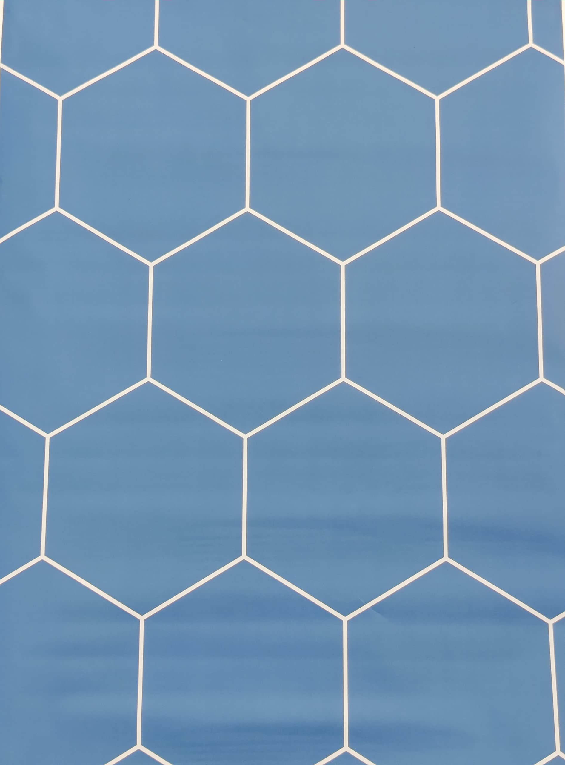 Jaamso Royals Blue Hexagonal Tiles Pvc Flooring Sheets For Floor ...