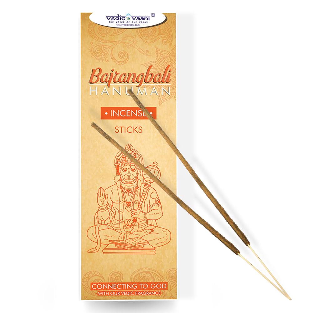 Vedic Vaani Bajrangbali Hanuman Incense Sticks Handcrafted Natural ...
