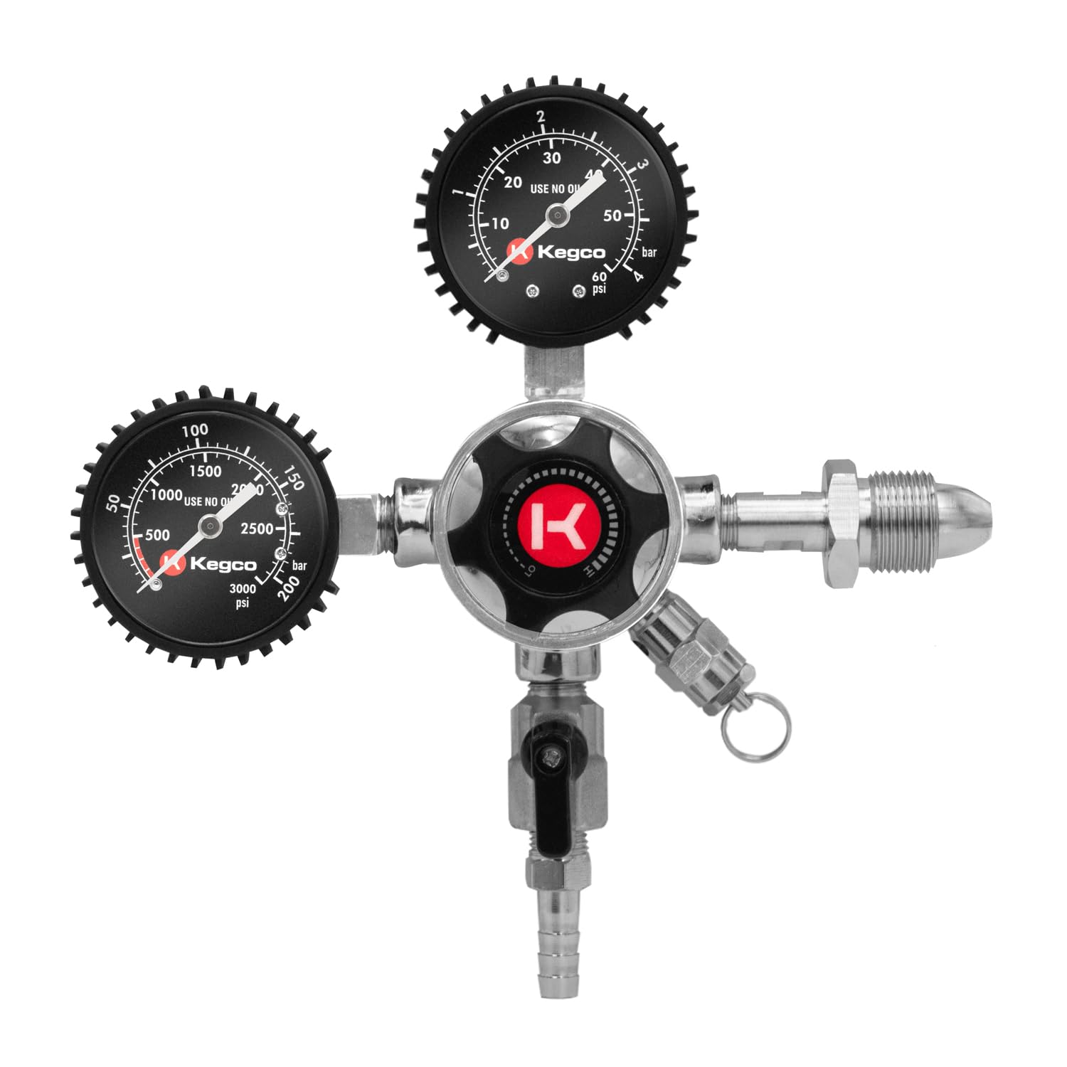 Snapklik.com : Elite Series Dual Gauge Nitrogen Draft Beer Regulator