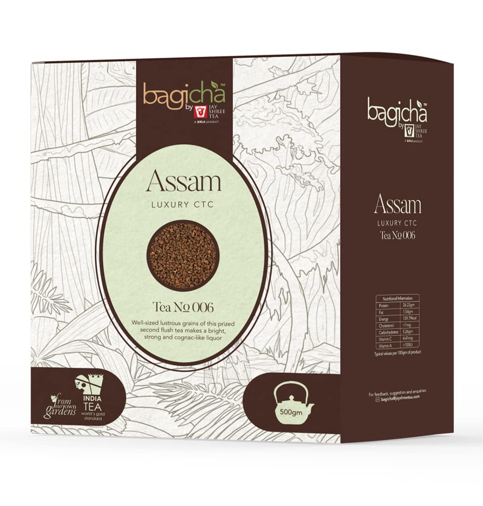 Buy Bagicha By Jay Shree Tea Assam Luxury CTC Tea - Strong Kadak ...