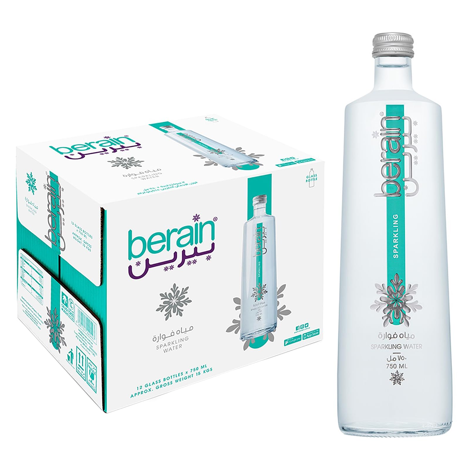 Berain Sparkling Water - Size 12×750 Milliliters : Buy Online at Best ...