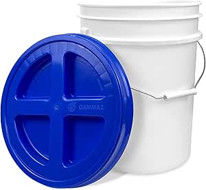 Amazon.com: ePackageSupply 5 Gallon White Bucket with Gamma Seal Screw on Airtight Lid | Made in ...