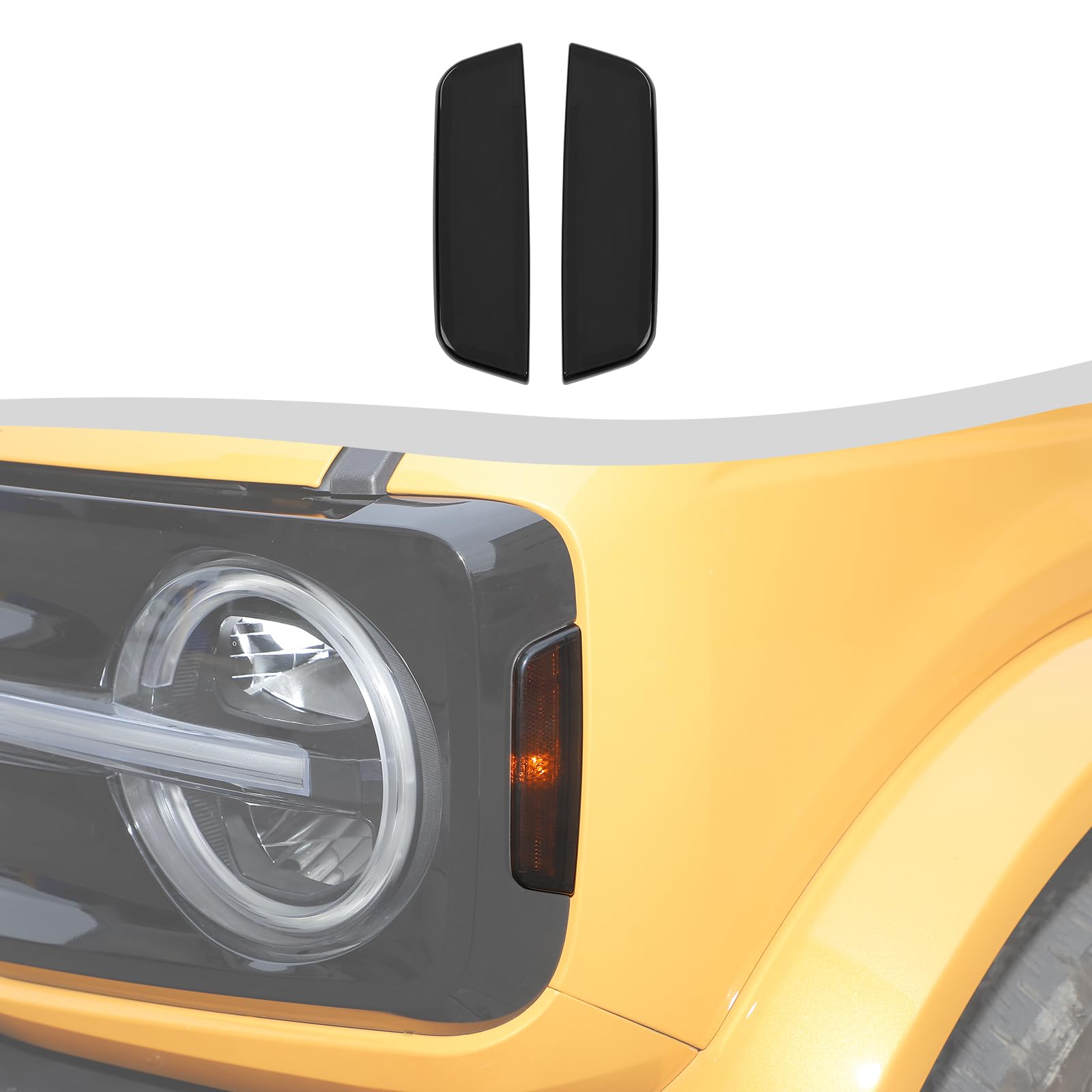 Amazon.com: SQQP for Bronco Front Turning Lamp Side Warning Lamp Cover ...