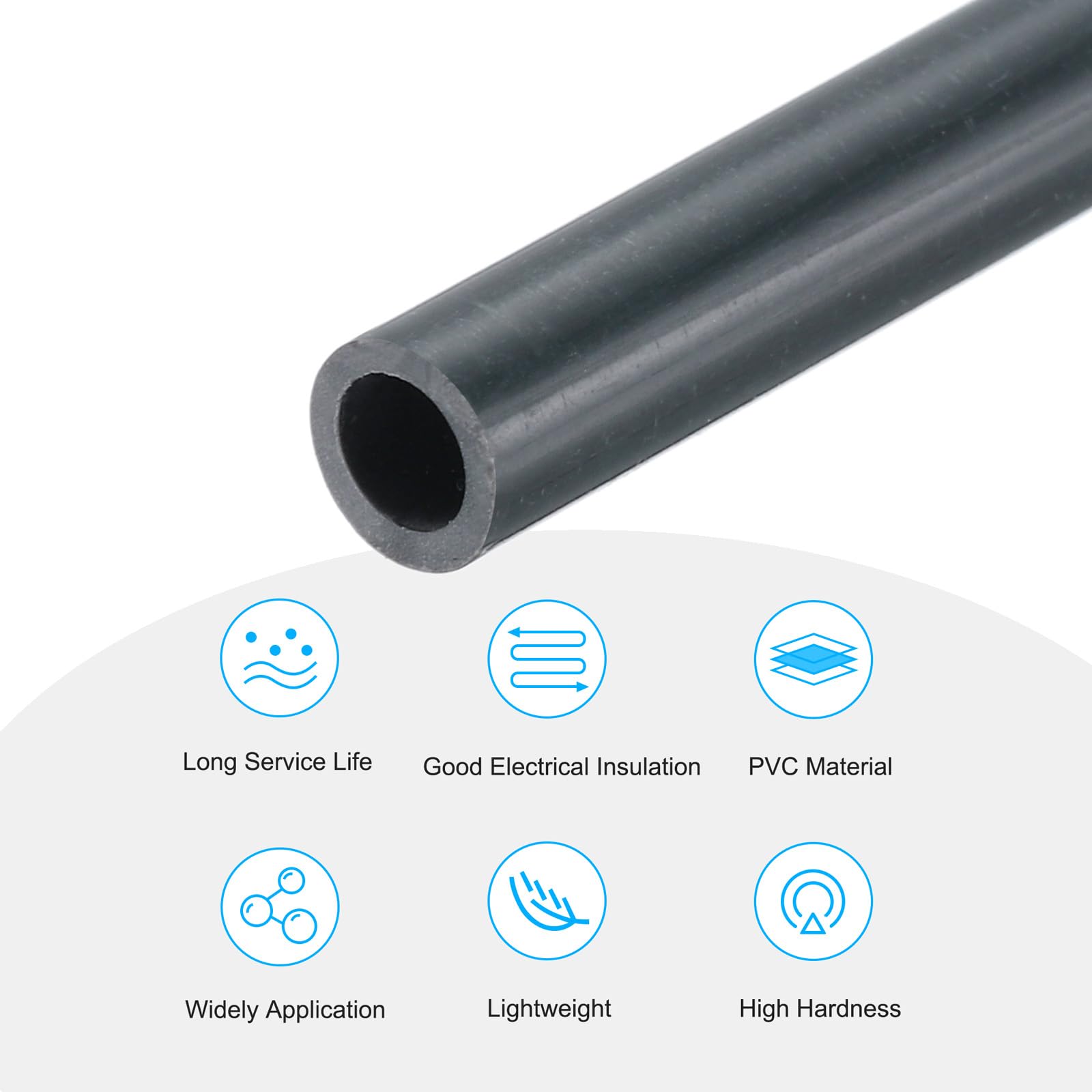 Snapklik.com : MECCANIXITY PVC Rigid Tube Round Pipe Tubing Hardware ...