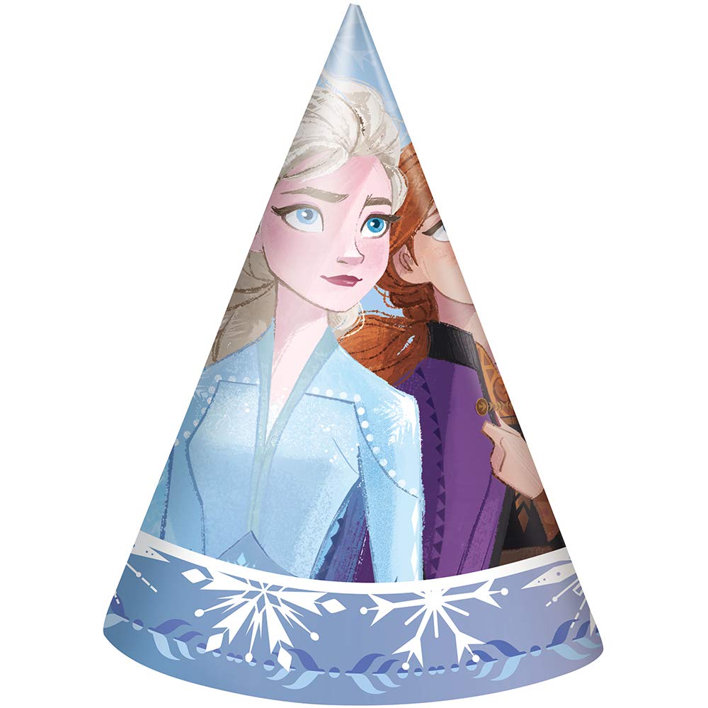 Amazon.com: Unique Disney Frozen 2 Enchanting Party Hats (Pack of 8 ...