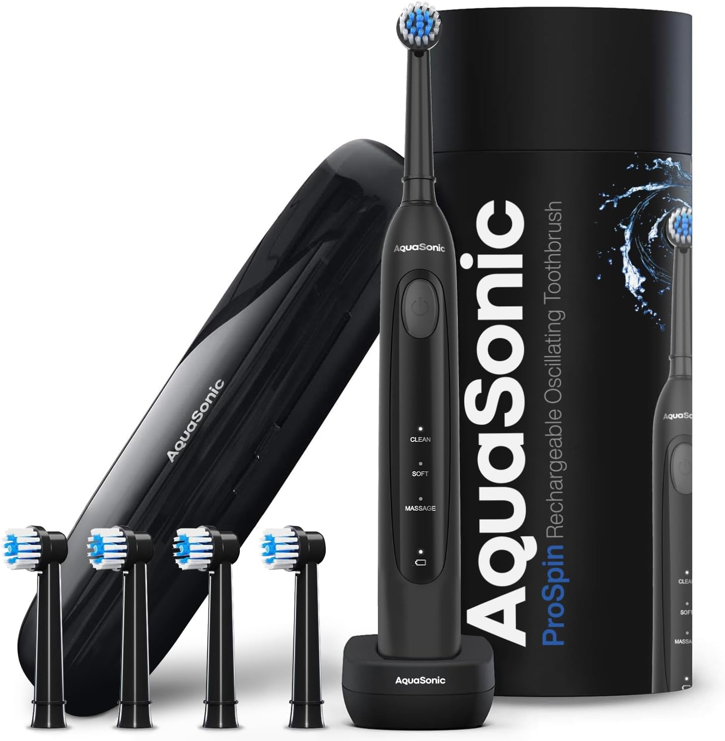 Amazon.com : Aquasonic ProSpin Rechargeable Oscillating Toothbrush with ...