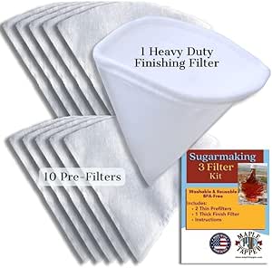 Amazon.com: Maple Tapper 11 Pc. Maple Syrup 1 Qt. Filter Set - REUSABLE ...