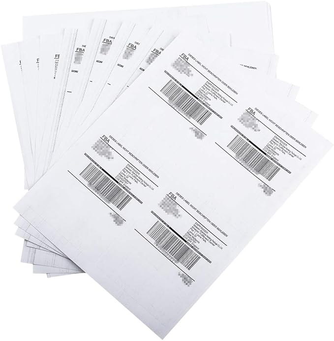 Amazon.com : 9527 Product 4x5 Sticky Labels 4 UP Shipping Address Label ...