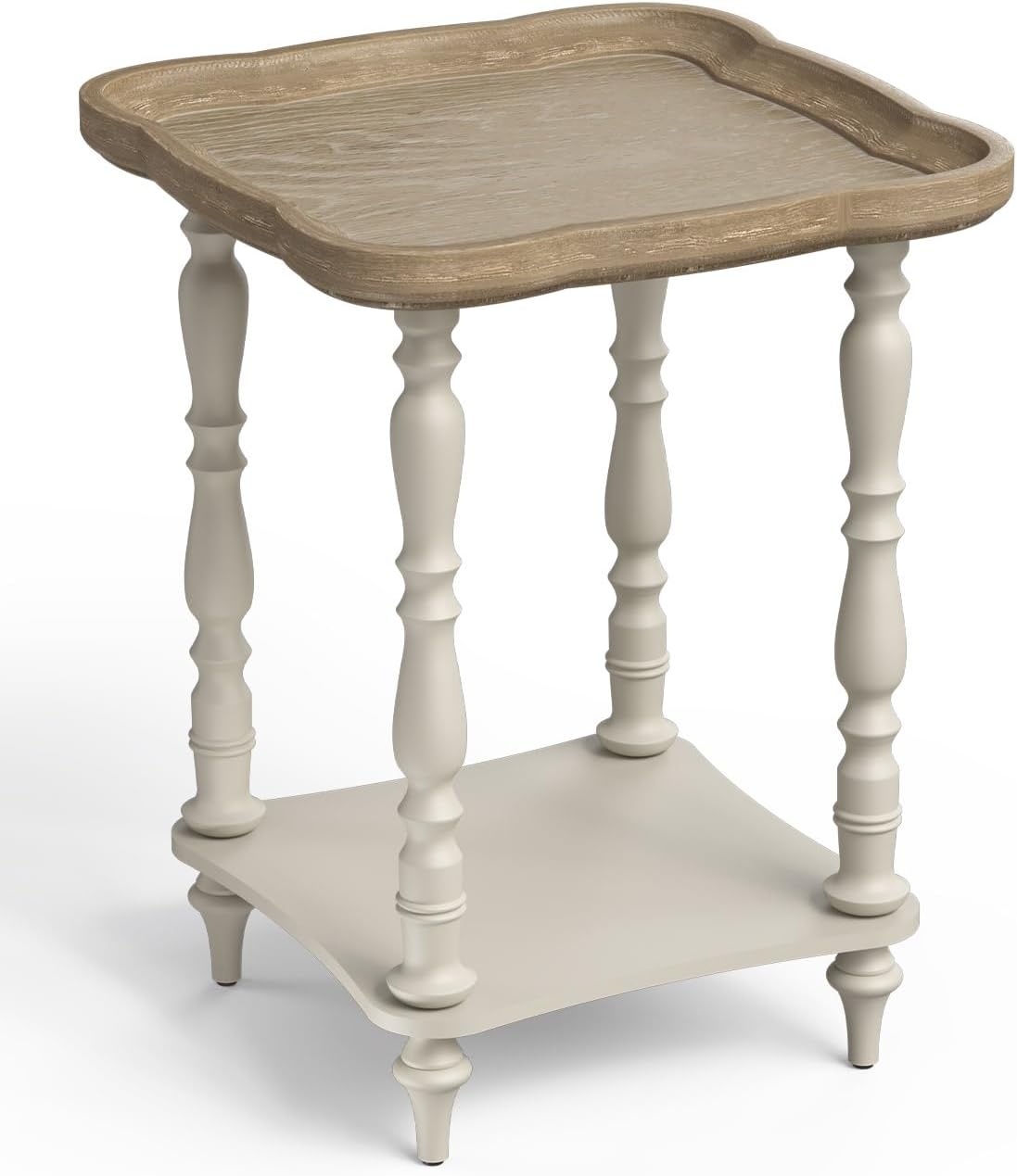 Amazon.com: VONLUCE Rustic Farmhouse End Table,19'' French Country Side ...